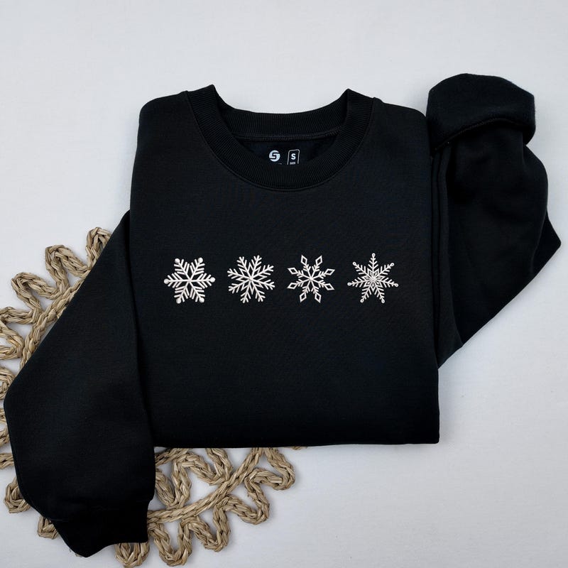 Snowflake Sweatshirt - Etsy