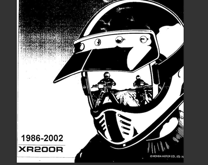 1982 HONDA Xr200r Xr200 9pc Graphics Setprolink Decals Vintage Mx - Etsy