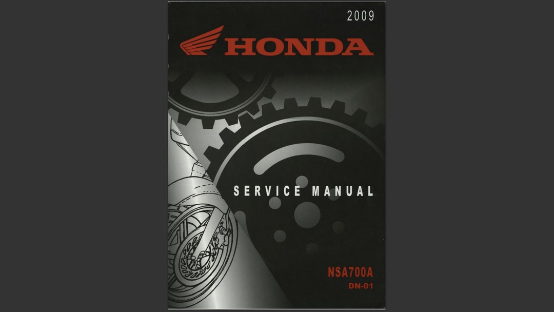Honda DN-01 NSA700A - 2009 - Service Manual Pdf Download - Etsy