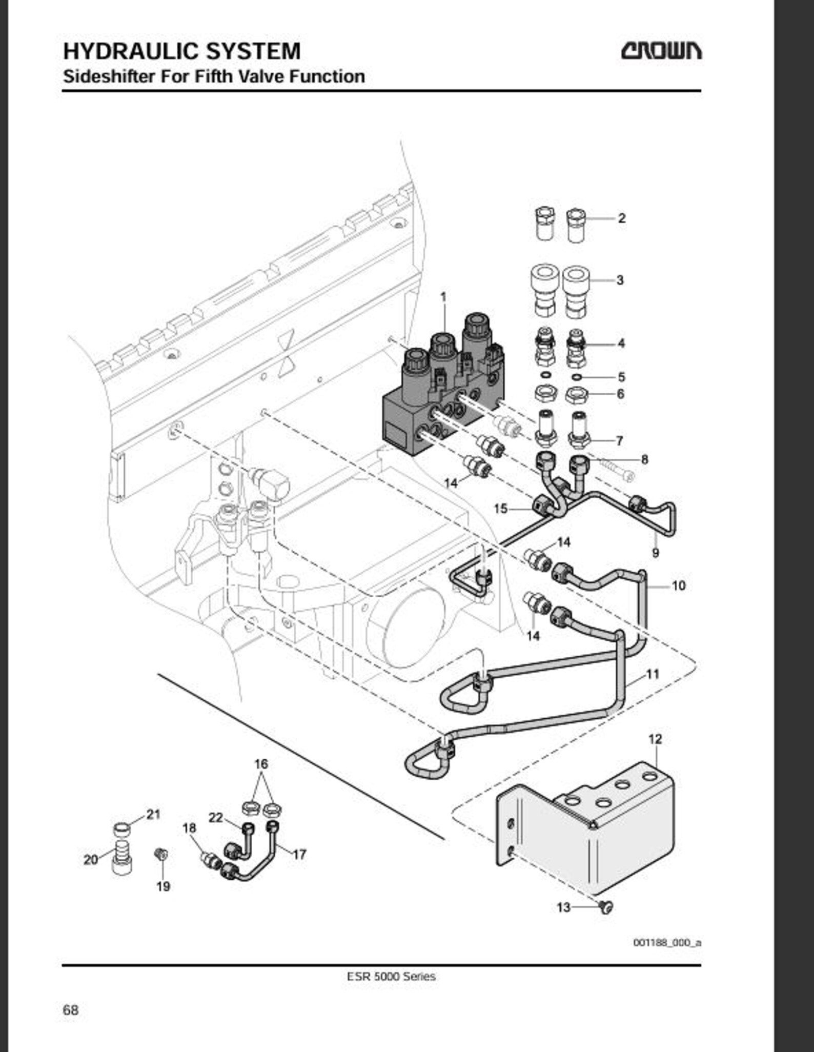 Crown ESR-5000, ESR-5000S Pallet Jack Forklift Spare Parts Catalog ...