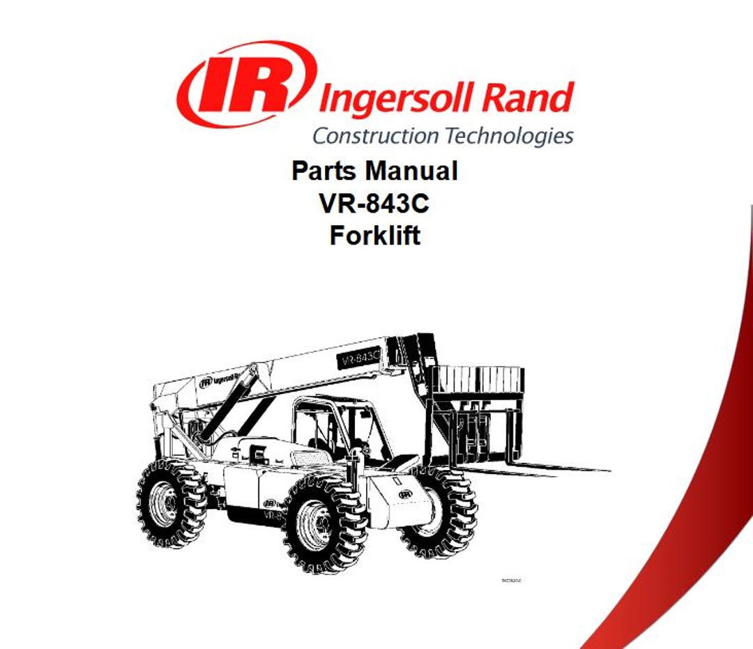 Parts - VR-843C Forklift IR Ingersoll Rand Part Catalog Manual Wiring ...