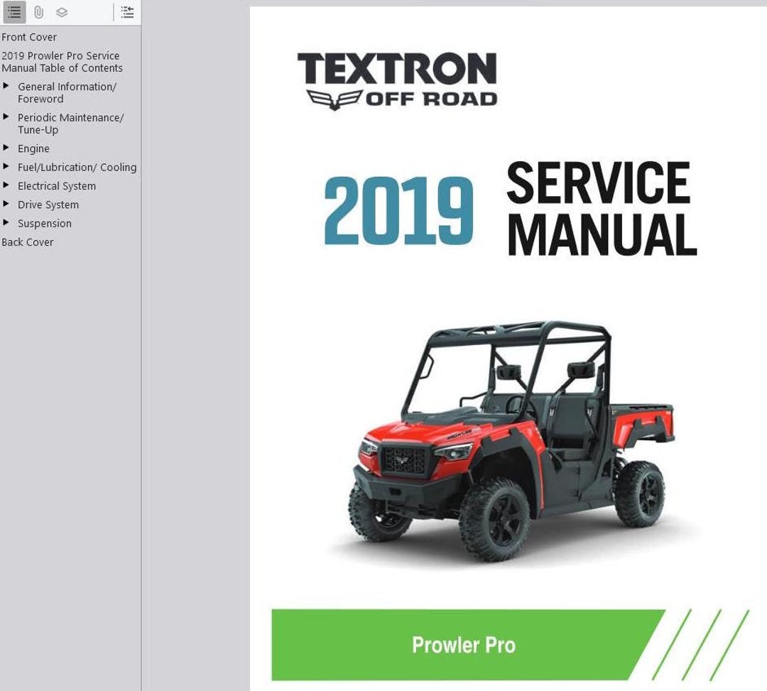 2019 Prowler Pro Service / Operators / Wiring Manual Arctic Cat ATV Pdf ...