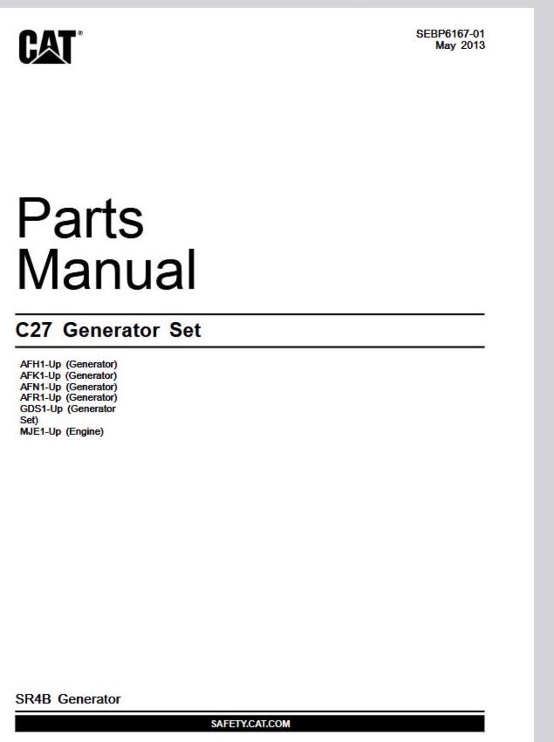 CAT C27 Generator Set Parts Catalog Caterpillar Manual PDF Download - Etsy