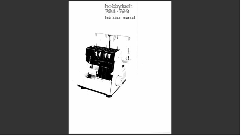 Pfaff Hobbylock 794 and 796 Owners Manual Instruction PDF Digital ...
