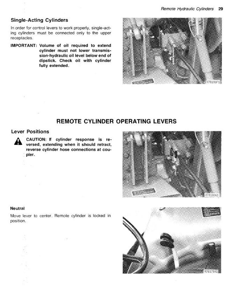 Operators - 850, 950 John Deere Tractors Owners Users Operations Manual ...
