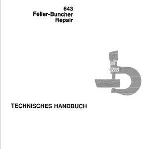 Repair for John Deere 643 Feller-buncher Technical Repair Manual - Etsy