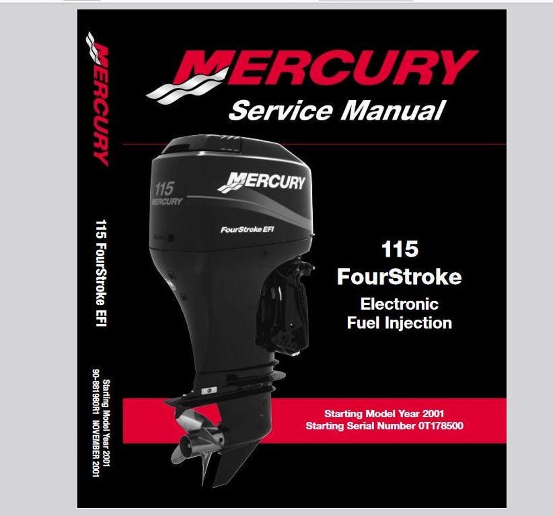 Mercury 115 EFI 4 Stroke Outboard Engines Service Manual Pdf Download ...