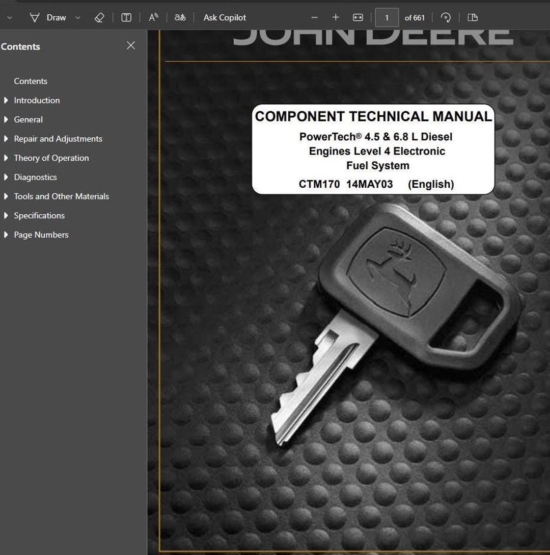 CTM170 POWER TECH 4.5L 6.8L Diesel Engines Level 4 Technical Manual PDF ...