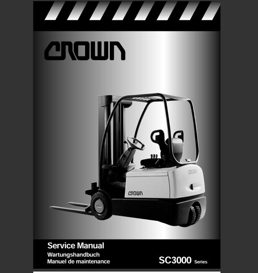 Crown SC3013, SC3016, SC3018 Pallet Jack Forklift Maintenance Service ...