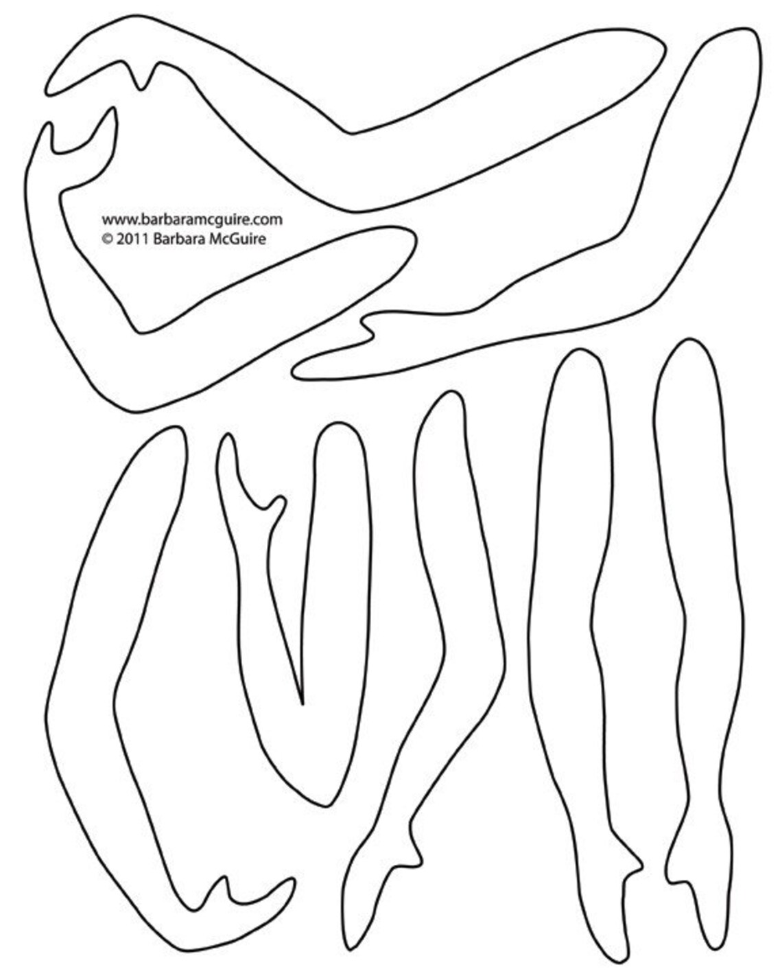 Open Arms Shapes Rubber Stamp for Paintings and Dolls - Etsy