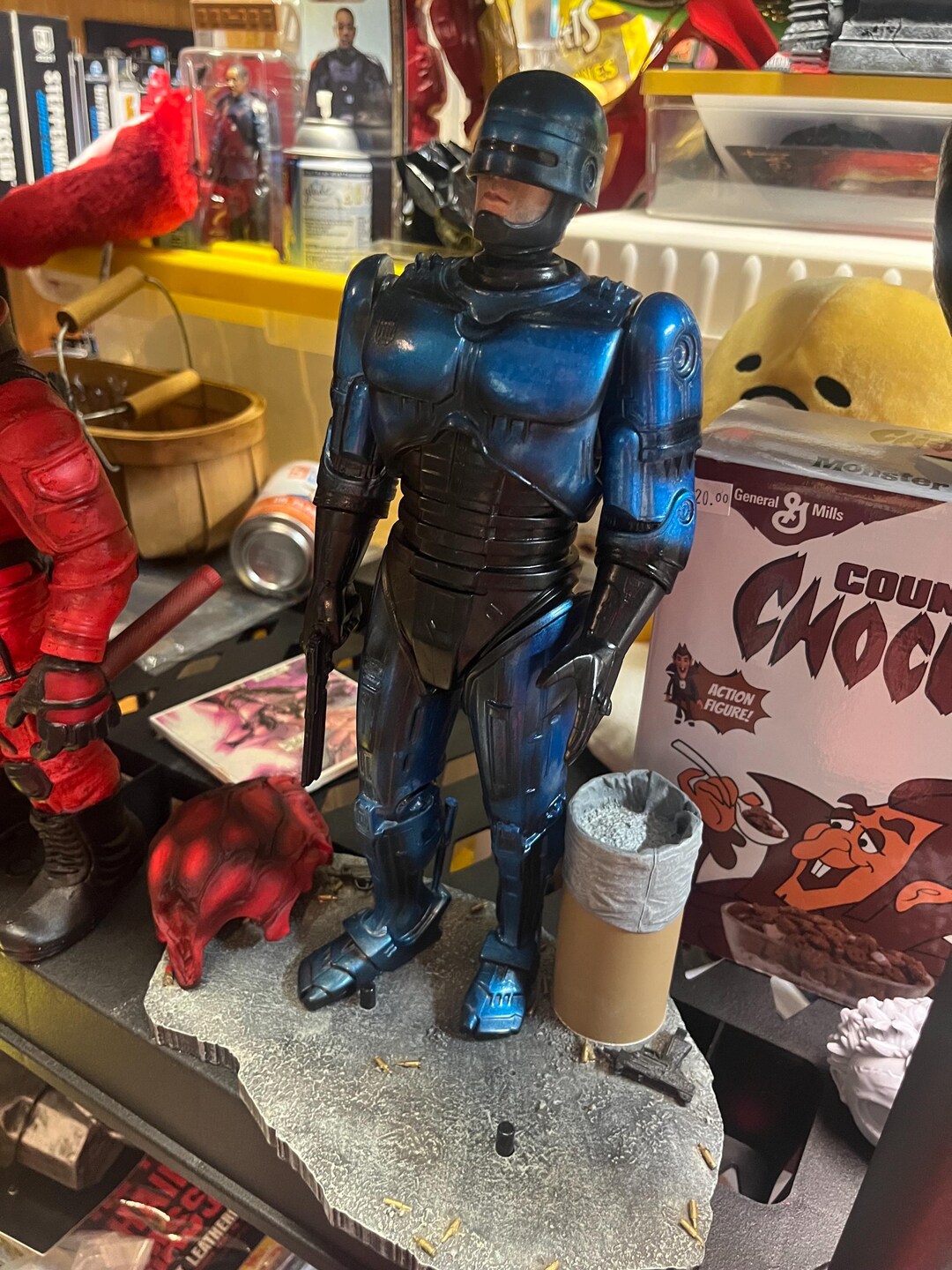 Custim Painted Robocop 12” Figure With Base (give Me Your Lowest Offer ...