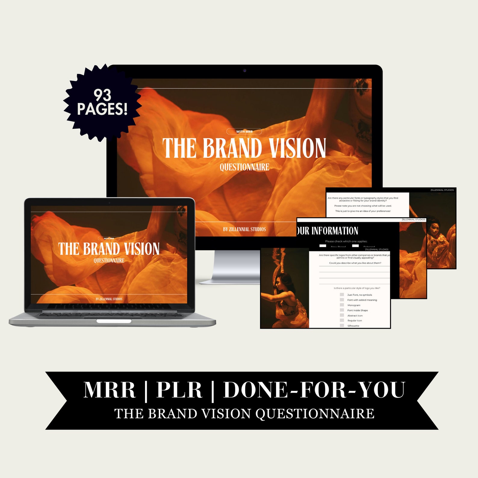 The Brand Vision Questionnaire With Master Resell Rights MRR and ...