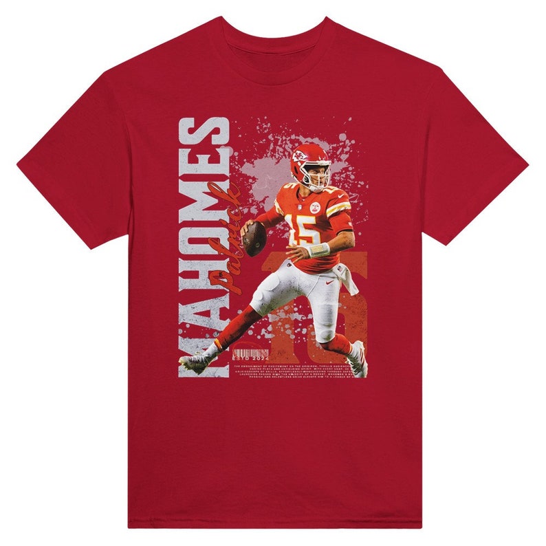 Patrick Mahomes - Kansas City Chiefs Unisex Crewneck T-shirt (black/red ...