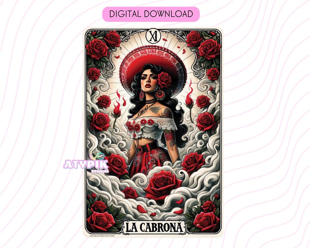 La Cabrona Tarot Card PNG Digital Dowload Design Printable Sublimation ...