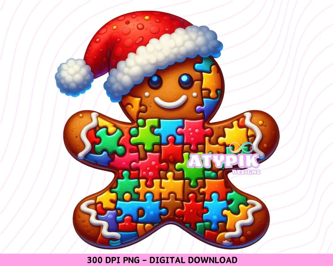 Gingerbread Christmas Png Autism Gingerbread Png Christmas Autism ...