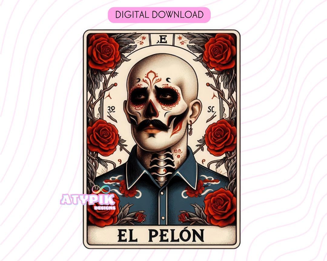 El Pelon Tarot Card PNG Digital Download Printable Tarot Card Mug ...