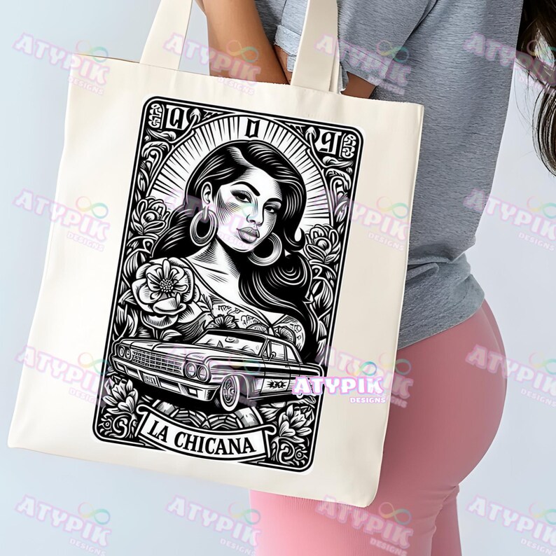 La Chicana Tarot Card Png Digital Designs Latina Chingona Chicano ...