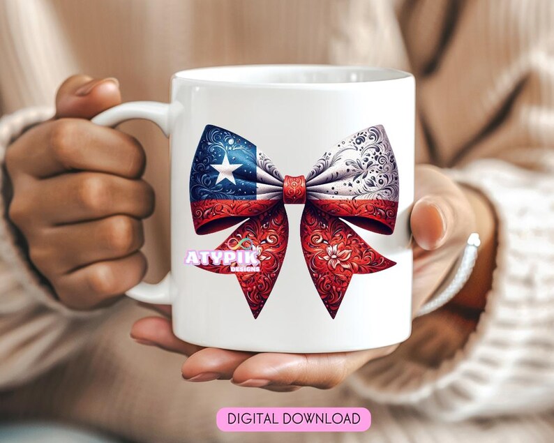 Coquette Ribbon Bow Chile Flag PNG, Clipart Chilena Sublimation Tshirt ...