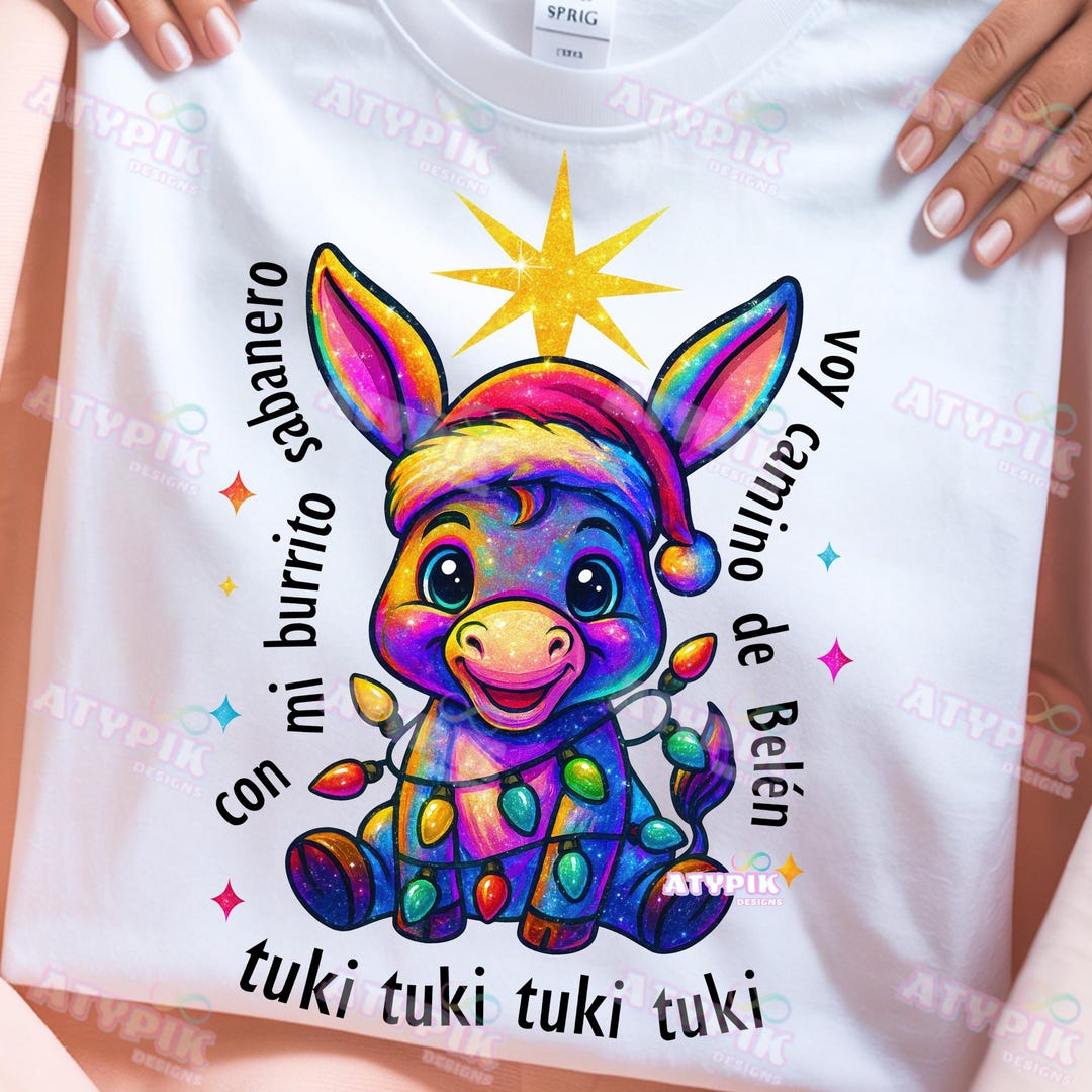 Mi Burrito Sabanero Mexican PNG Spanish Navidad Digital Download Tuki ...