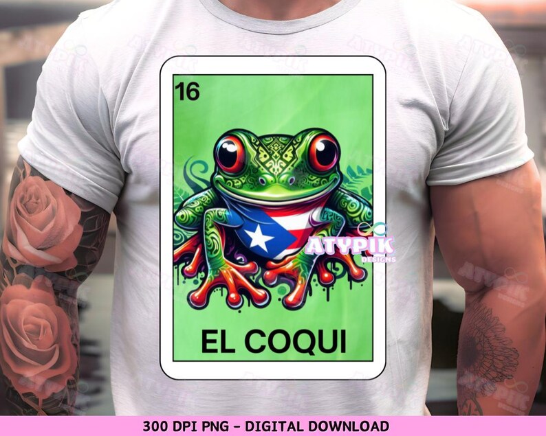 El Coqui Loteria Card Latinos PNG Puerto Rico PNG, Chibi Digital ...