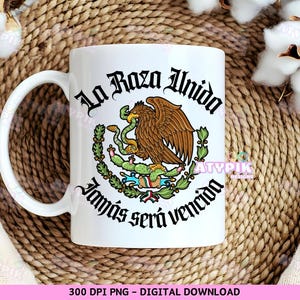 La Raza Unida Mexican Flag PNG, Mexico Sublimation DTF T Shirt Mug ...
