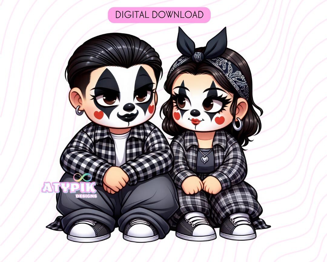 Chicanos, Latinos PNG, Chicana PNG Chibi Style Digital Files Dtf ...