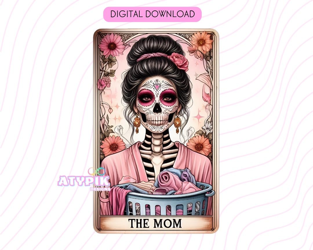 The Mom Tarot Card PNG, Funny Tarot Cards, Digital Download Designs ...