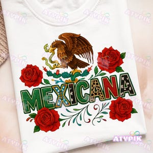 Mexicana Png Sublimation DTF Design Download, Mexico Png, Mexican Flag ...