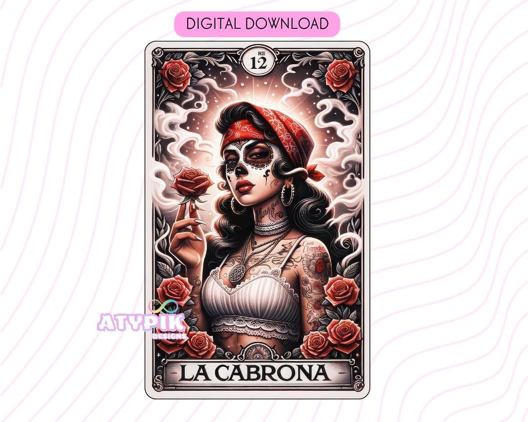 La Cabrona Tarot Card PNG Digital Download Design - Sublimation Dtf ...