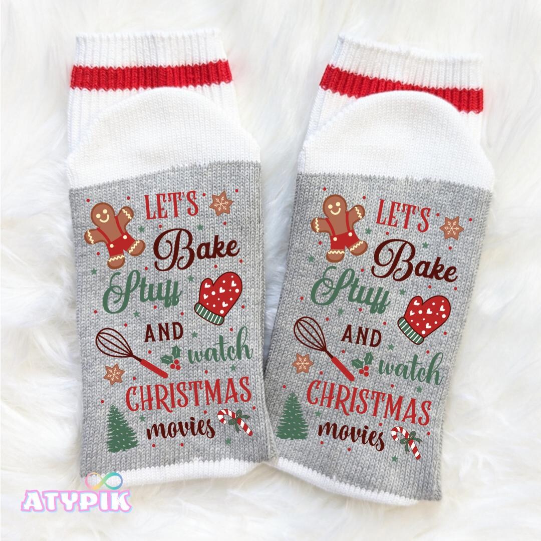Let's Bake Shit, Funny Socks, Christmas Gift, Gift for Coworker, Gift ...