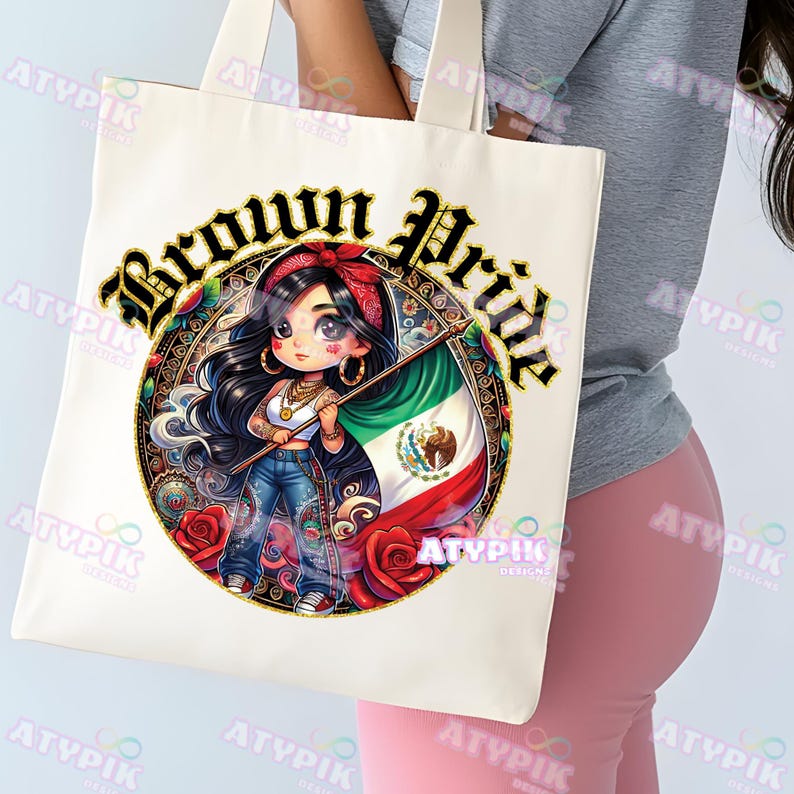 Brown Pride PNG Chicana Chola Chibi Style Digital Download Latina Shirt ...