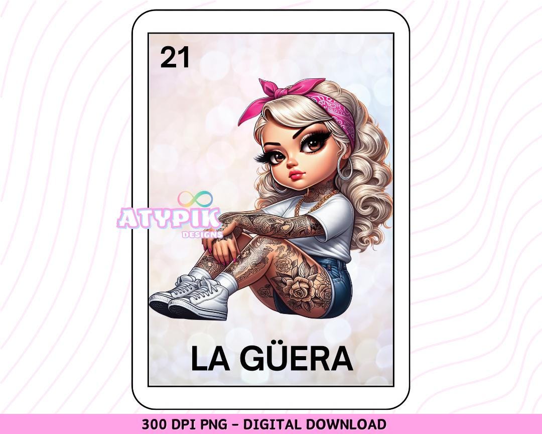 La Guera Loteria Card En Espanol PNG Sublimation DTF Design, Digital ...