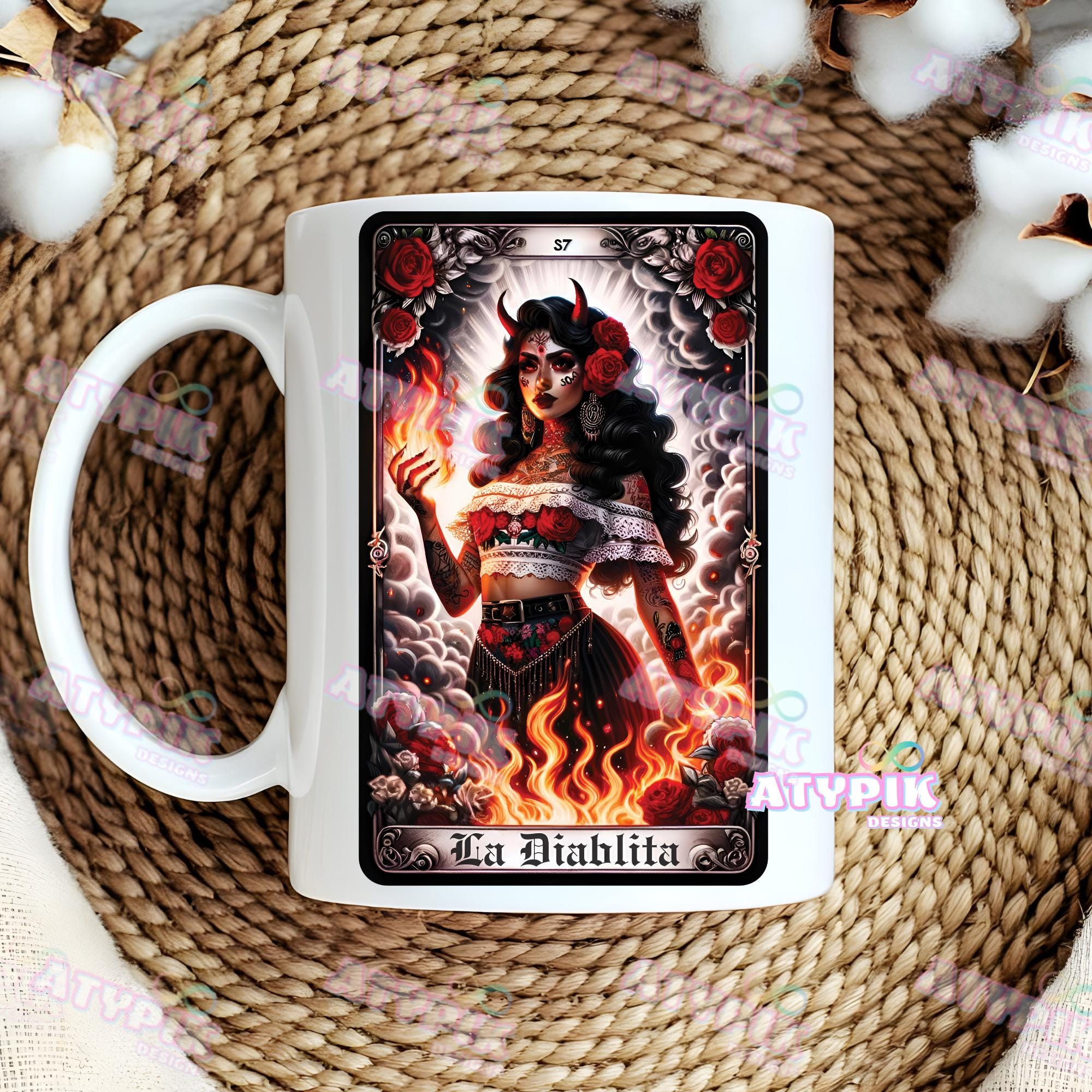 La Diablita Latina PNG, Chicana PNG, Tarot Card Digital Files, Shirt ...