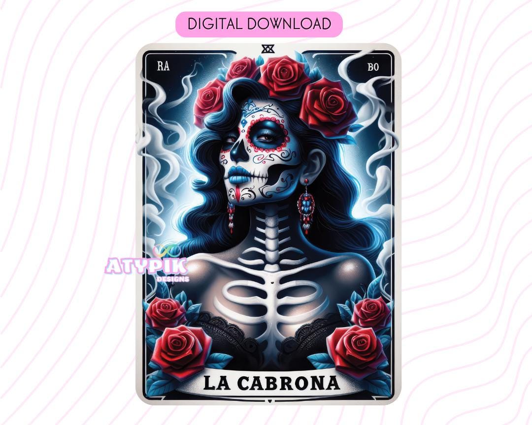 La Cabrona Tarot Card PNG Digital Dowload Design Printable Sublimation ...