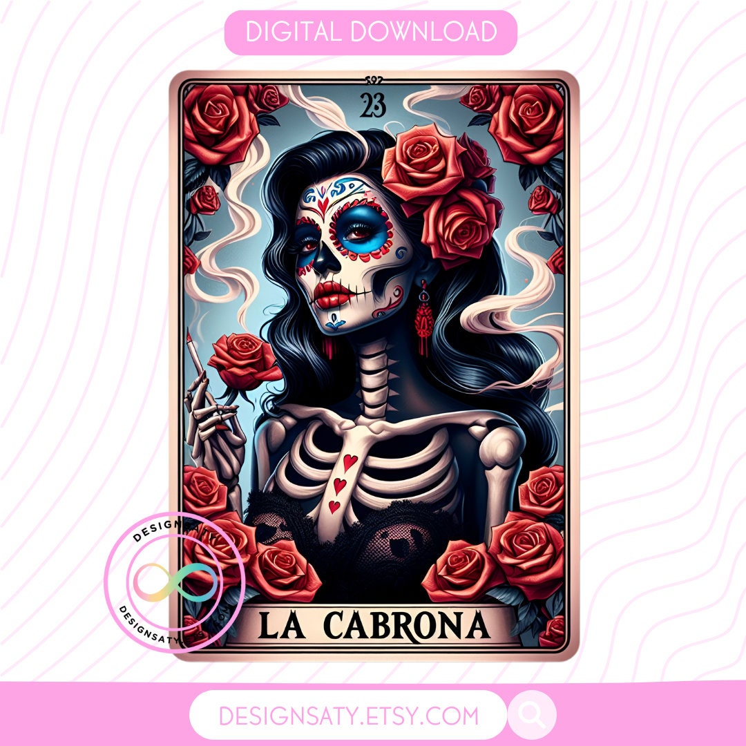 La cabrona Latina PNG, Chicana PNG, Carta Tarot Archivos digitales, Dtf ...