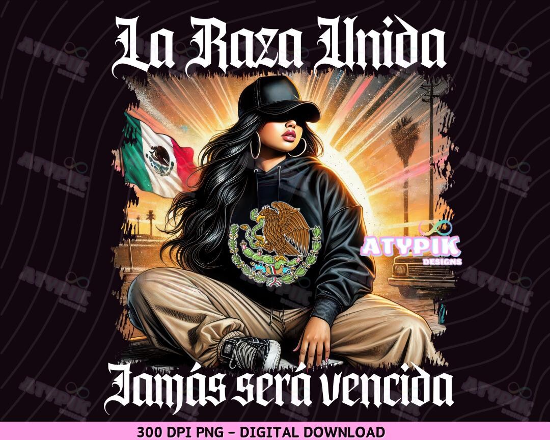 Mexican Png Latina Mexicana Woman La Raza Unida Png Mexico Flag Art ...