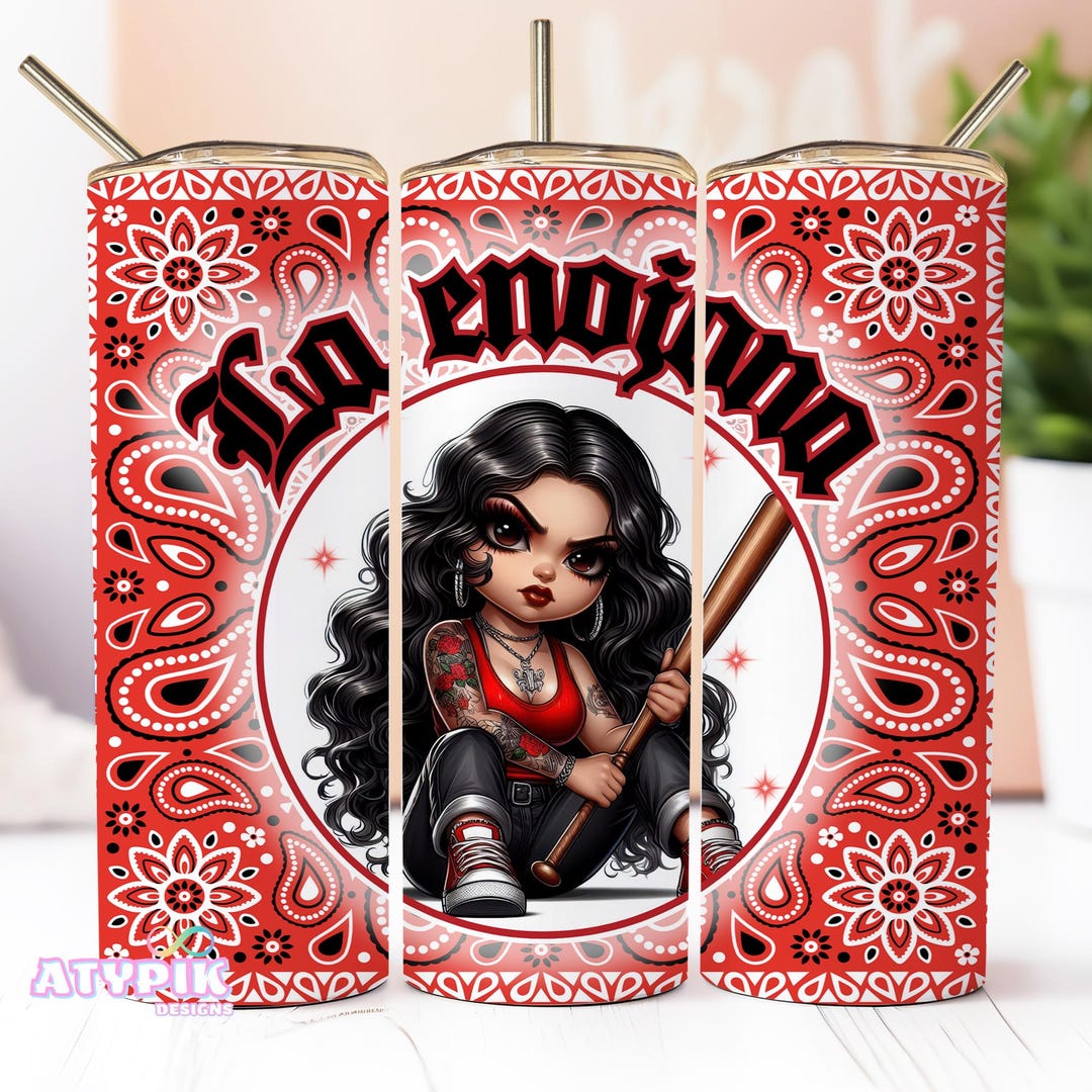 Spanish La Enojona Tumbler Wrap 20 Oz Skinny Tumbler Wrap Sublimation ...