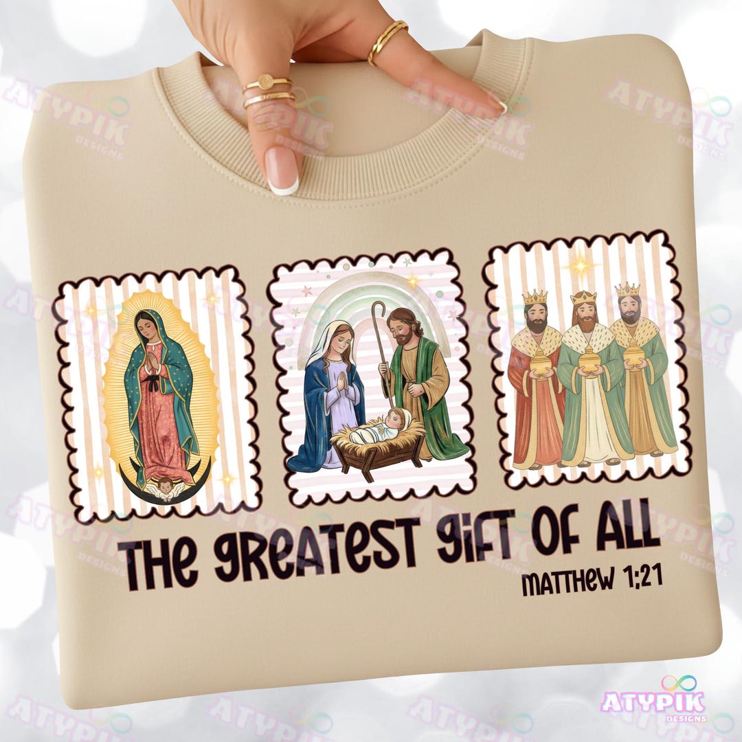 Christian Christmas PNG, Greatest Gift of All Png, Jesus Faith Nativity ...