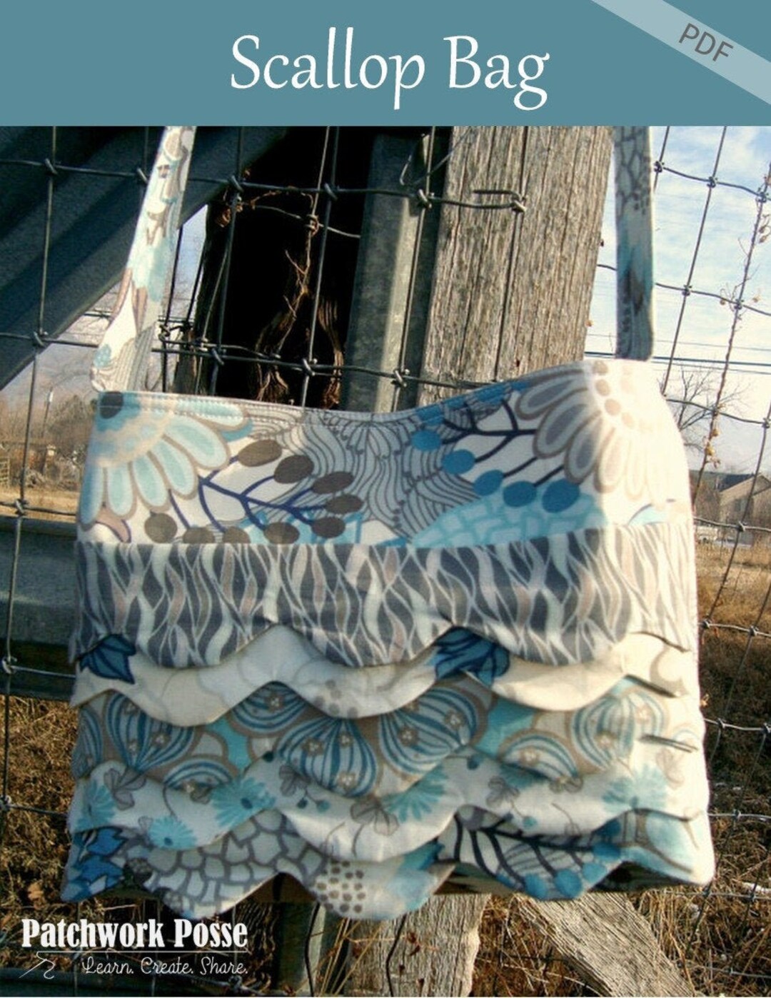 Messenger Bag Pattern Scallop Front Sling Style Download Pattern Now - Etsy