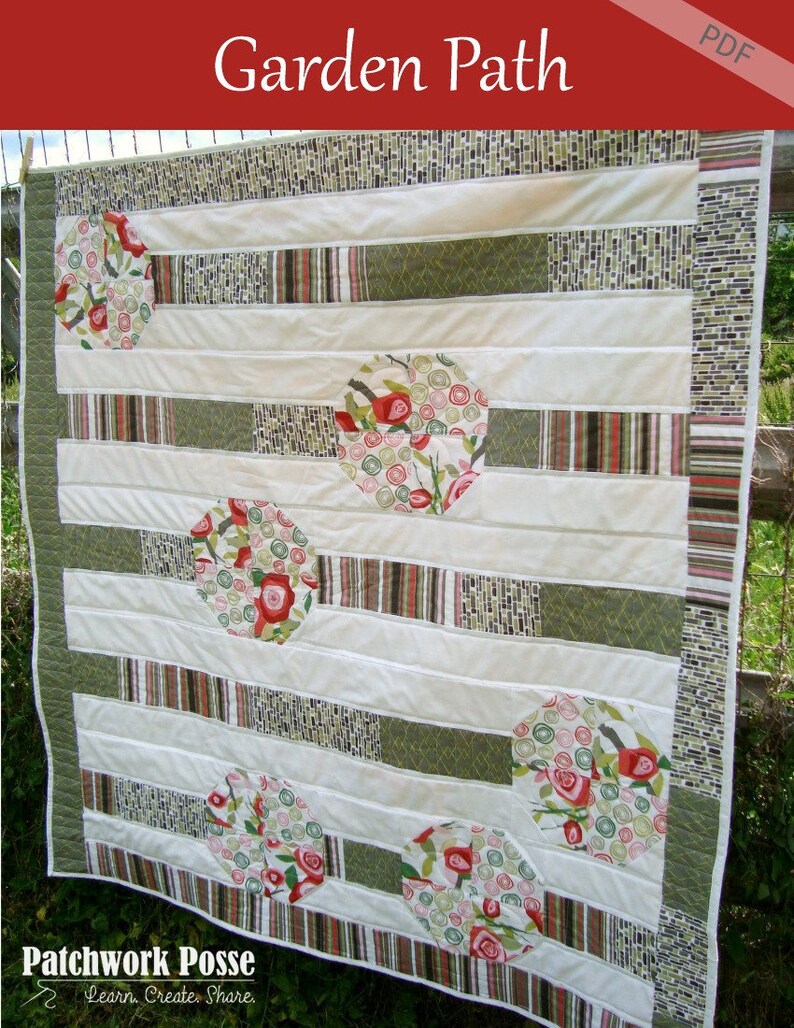 Quilt Pattern Garden Path Lap Size - Etsy