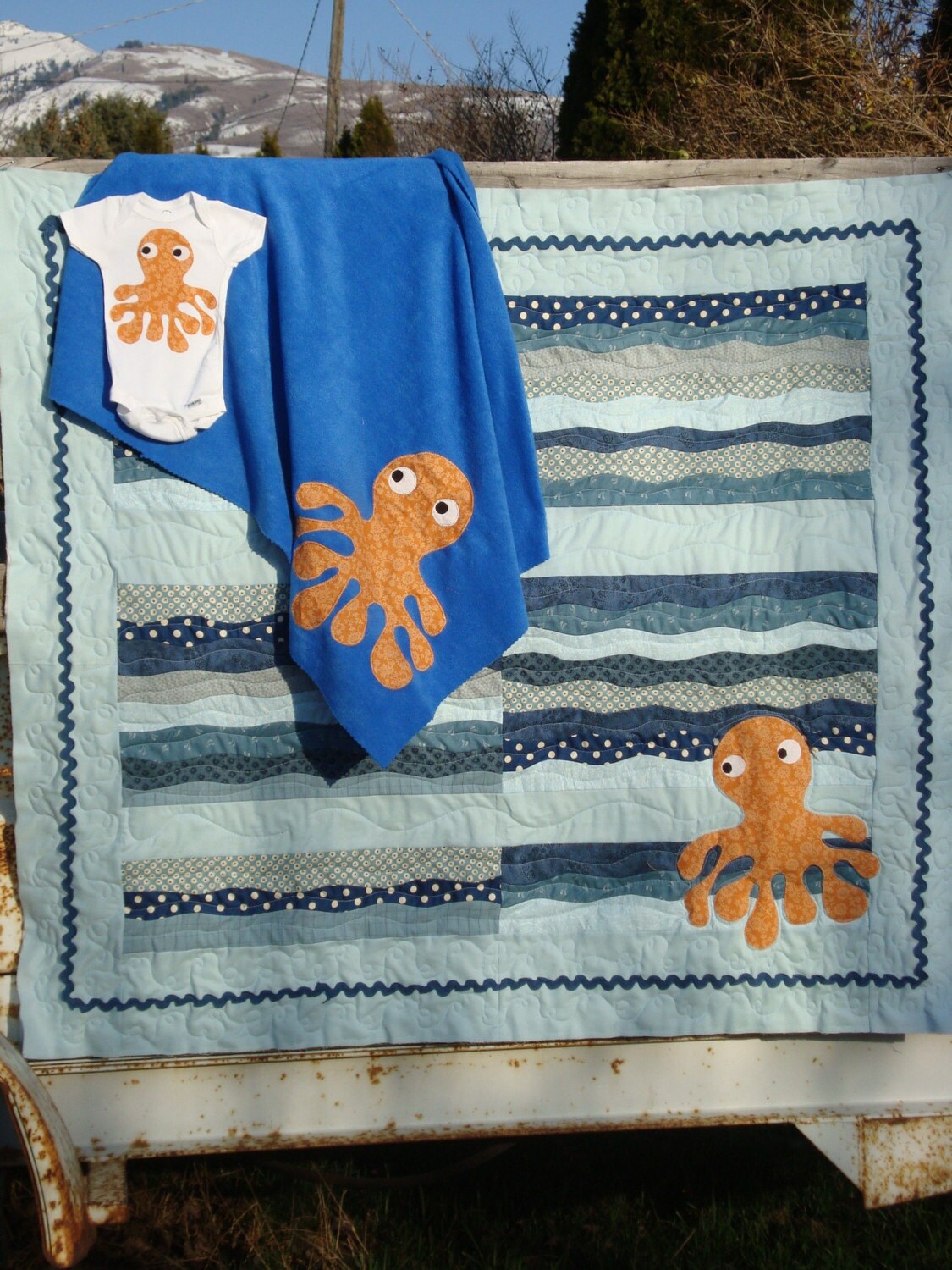 Squiggly Waves E-pattern Baby Quilt - Etsy