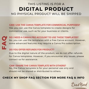 Editable Price List Template: Small Business Owner Minimalist Printable ...