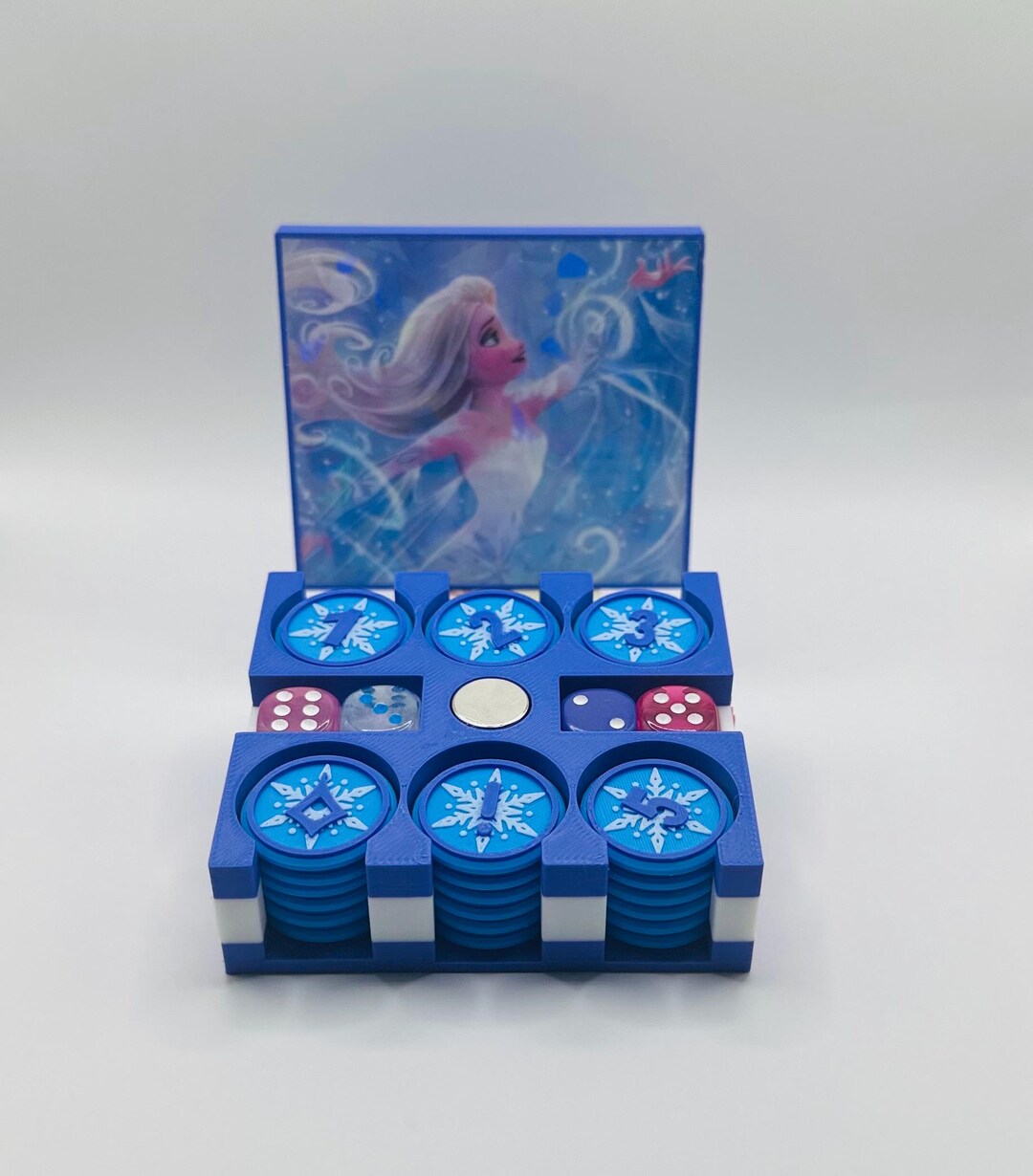 Elsa Spirit of Winter Lorcana Token Box With Dice - Frozen Inspired ...