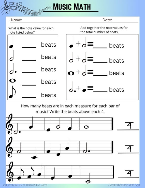 Rhythm Math Worksheets Free Worksheets For Kids Archives Page 14 Of