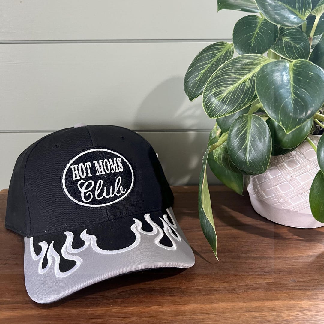 Hot Moms Club Hat | Embroidered Mom Baseball Cap, Otto Low Profile 6 ...