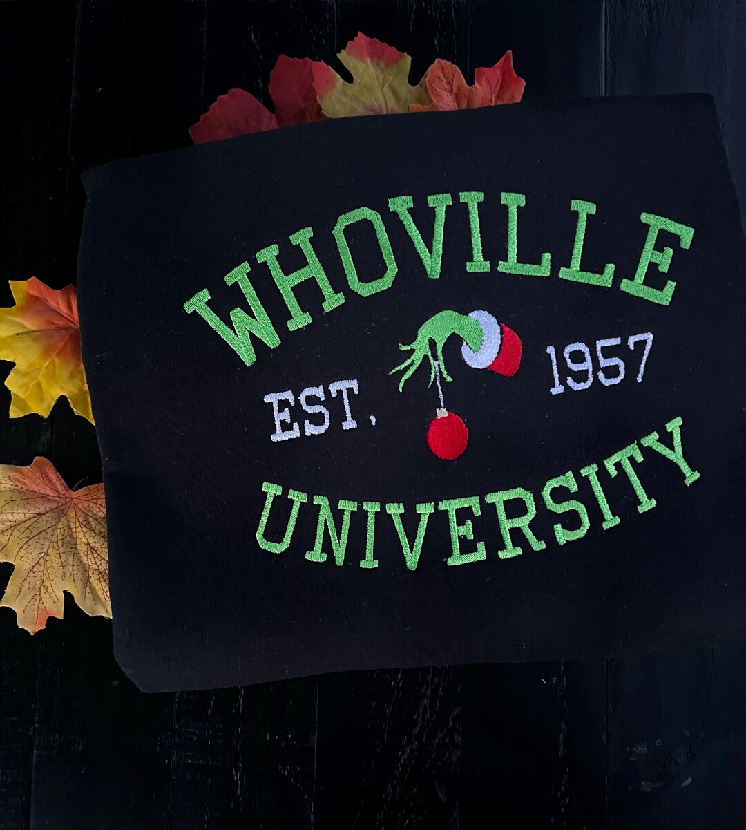 Gildan Heavy Blend™ Embroidered 'whoville University' Sweatshirt ...