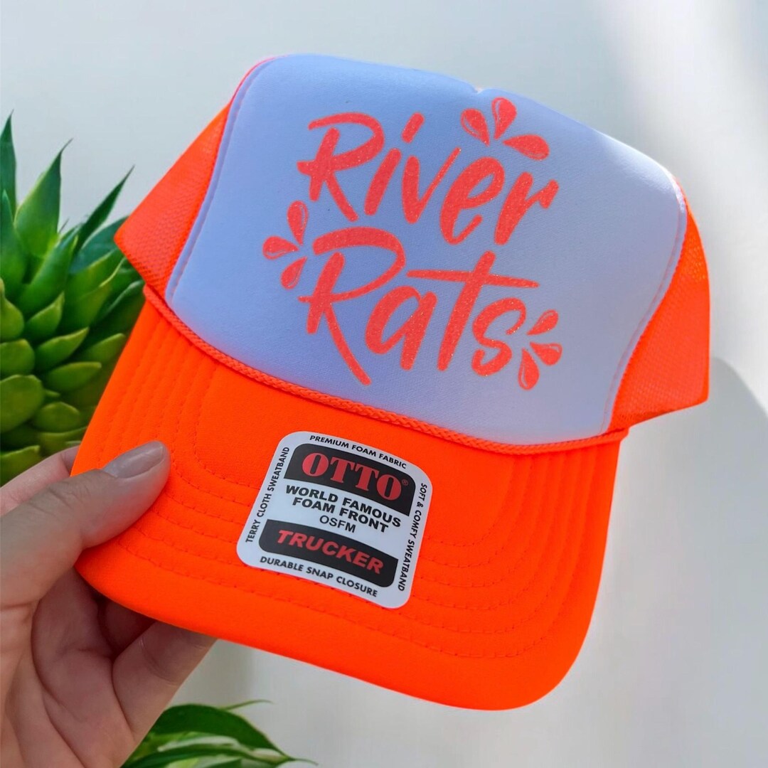 River Rats Hat – Vinyl Graphic Print on Otto Foam Trucker Snapback ...