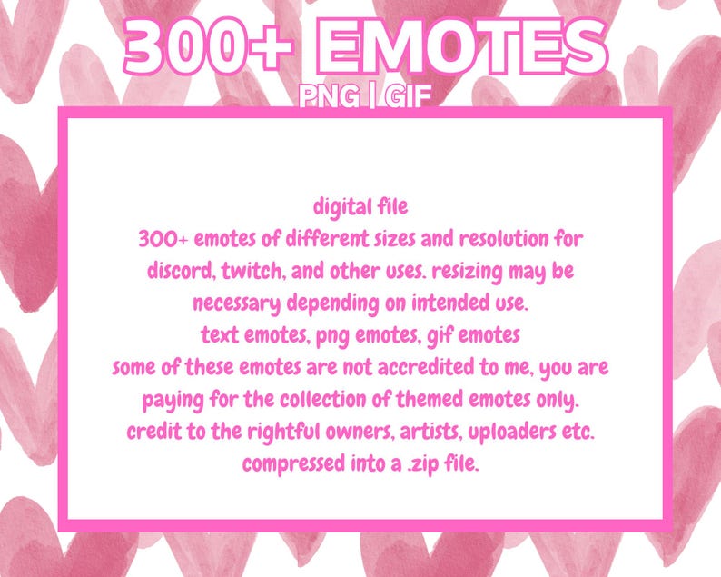 Valentines Kawaii Emotes: 300+ Animated Twitch, Discord, Youtube (GIF ...