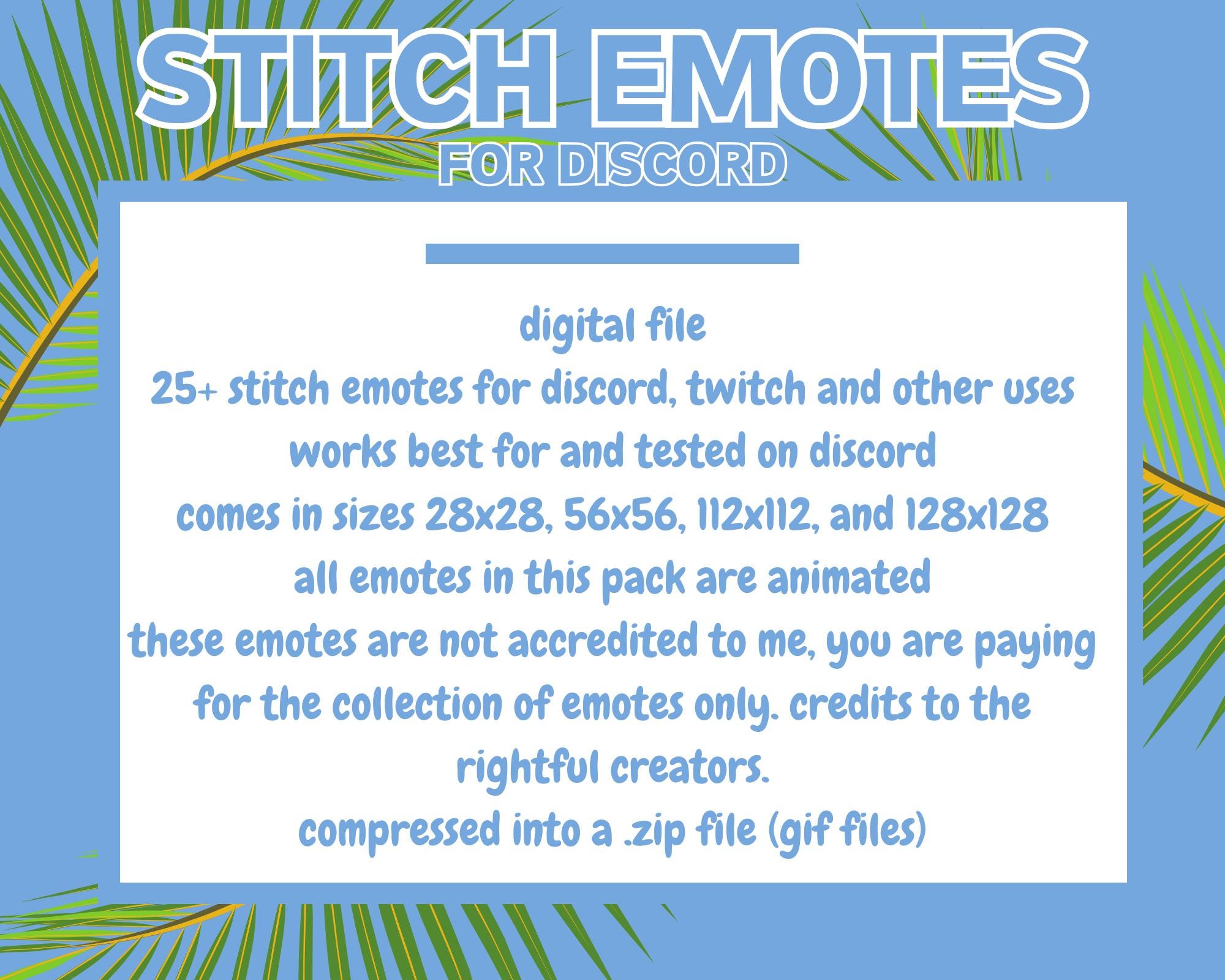 Animated Stitch Emotes: Discord, Twitch, Streaming (digital File) - Etsy