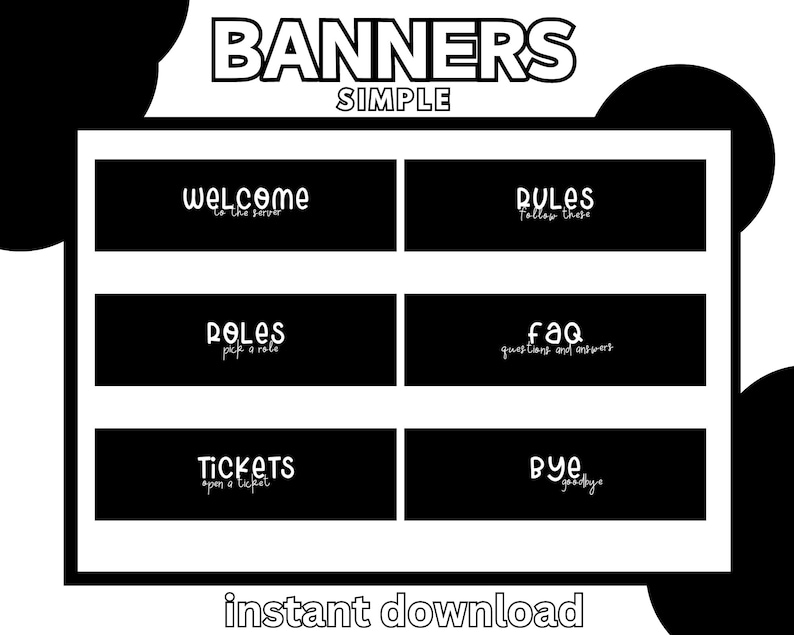 Discord Server Banner Channel Organisers Twitch Streamer Cute Simple ...